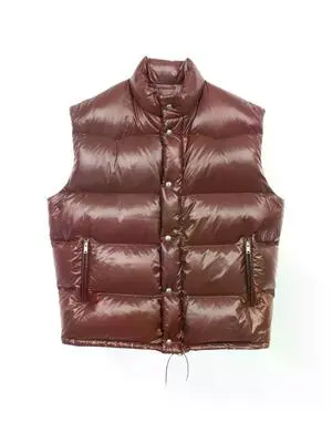 Prada 2020s Padded Down Vest - Brown