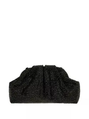 TWENTY FOURHAITCH Mirach Bead-embellished Ruched Shoulder Bag