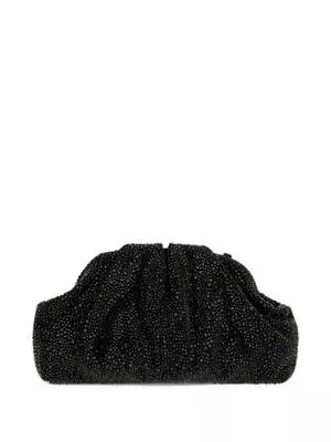 TWENTY FOURHAITCH Mirach Bead-embellished Ruched Shoulder Bag