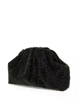 TWENTY FOURHAITCH Mirach Bead-embellished Ruched Shoulder Bag