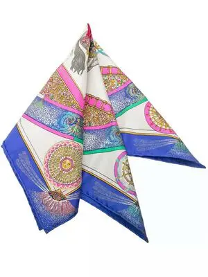 Hermès 1987 Feux D Artifice Carre Silk Handkerchief
