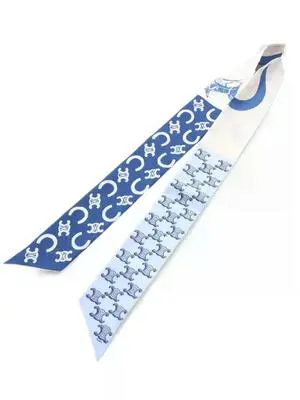 Celine 2010s Triomphe Silk Scarf