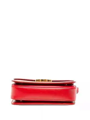 Celine 2024 Classique Shiny Calfskin Triomphe Crossbody Bag