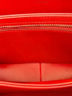 Celine 2024 Classique Shiny Calfskin Triomphe Crossbody Bag