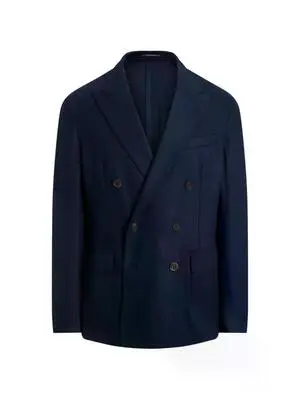 Ralph Lauren Purple Label Hadley Double-breasted Jacket - Blue
