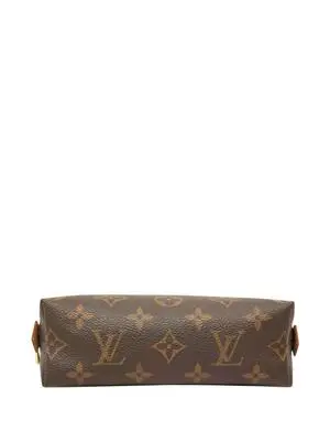 LOUIS VUITTON 2000 Monogram Cosmetic Pm Pouch - Brown