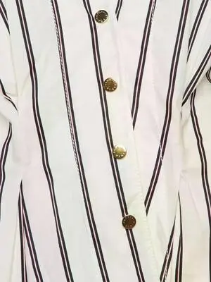 Sandro Striped V-neck Shirt