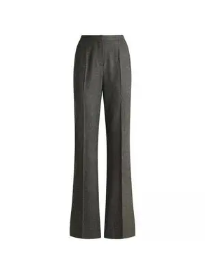 Kiton Pressed-crease Flared Trousers - Grey