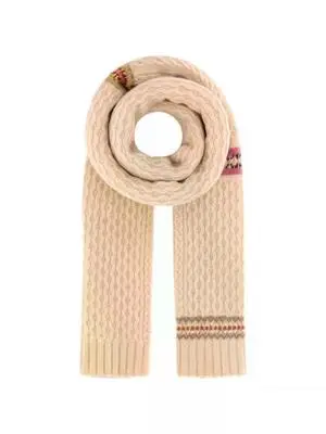 Stella McCartney Fair Isle Cable-knit Scarf