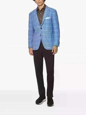 Kiton Button-up Straight-leg Trousers - Brown