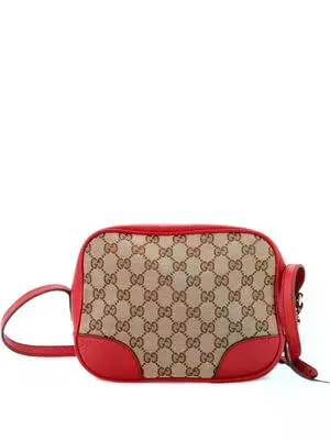 Gucci Bree Disco Gg Canvas With Leather Mini Crossbody Bag