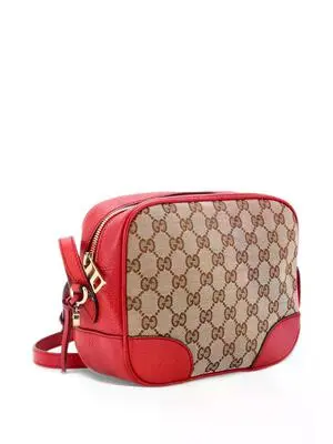 Gucci Bree Disco Gg Canvas With Leather Mini Crossbody Bag