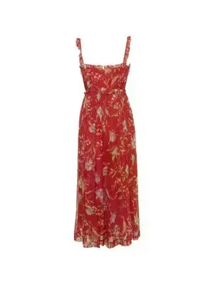 Zimmermann Corsair Iris Lace-up Jumpsuit