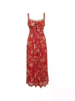 Zimmermann Corsair Iris Lace-up Jumpsuit