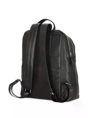 Orciani Work Lagoon Grained Leather Backpack