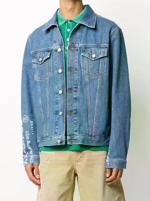 DIESEL® Nhill-sp2 Printed Denim Jacket