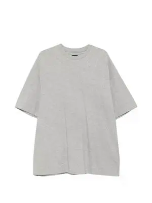 JUUN.J Logo-embroidered Graphic-print T-shirt - Grey
