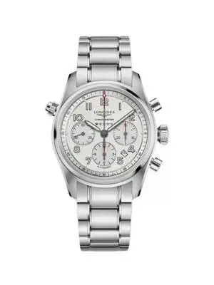 LONGINES 2026 Spirit Chronograph 42mm Watch - Silver