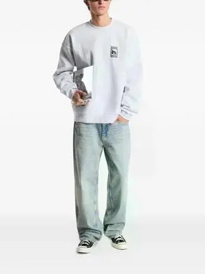 Obey Records Logo-print Sweater - Grey