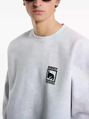 Obey Records Logo-print Sweater