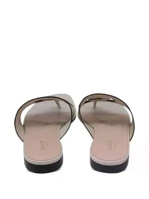 Gucci Interlocking G Cut-out Thong Sandals