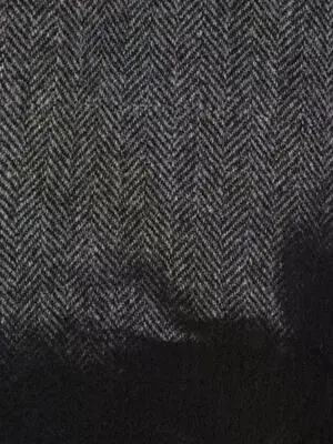 Yohji Yamamoto Herringbone-pattern Double-breasted Coat