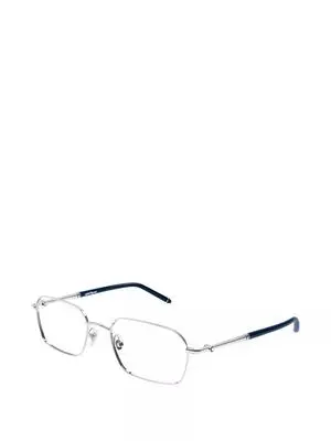 Montblanc Rectangle-frame Glasses - Silver