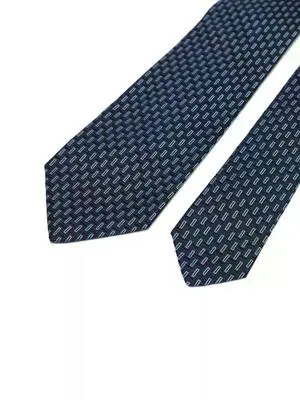 Kiton Geometric-pattern Tie