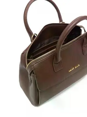 MARC ELLIS Alysa Logo-plaque Pebbled-effect Tote Bag