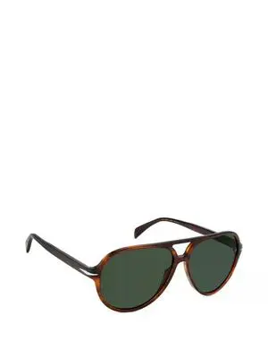 DB EYEWEAR BY DAVID BECKHAM Pilot-frame Sunglasses - Brown