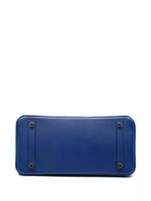 Hermès 2018 Togo Birkin Retourne 30 Handbag - Blue