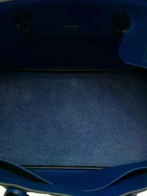 Hermès 2018 Togo Birkin Retourne 30 Handbag - Blue