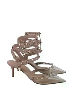 Valentino Garavani 2010s Rockstud Cage Pumps - Neutrals