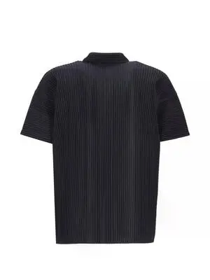 Issey Miyake Pleated V-neck T-shirt
