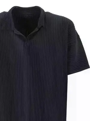 Issey Miyake Pleated V-neck T-shirt