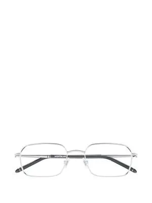 Montblanc Rectangle-frame Glasses - Silver