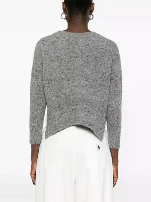 Liviana Conti Flecked Side-slit Sweater