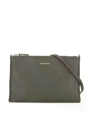 COCCINELLE Grained-leather Clutch Bag - Grey