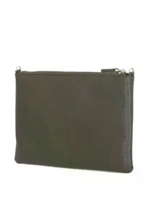 COCCINELLE Grained-leather Clutch Bag - Grey