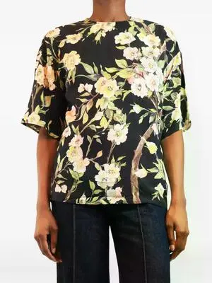 Dolce & Gabbana Floral-print Short-sleeve Top