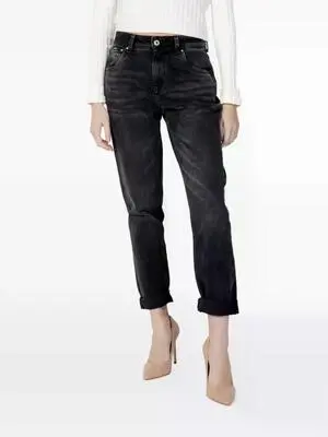 Pepe Jeans Cuffed-hem Boyfriend Jeans - Black
