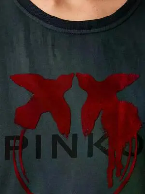 Pinko Logo-print Love Birds T-shirt