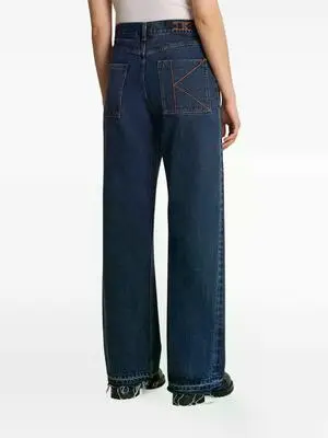 Kiton Logo-embroidered Patch-pocket Jeans