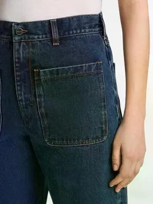 Kiton Logo-embroidered Patch-pocket Jeans