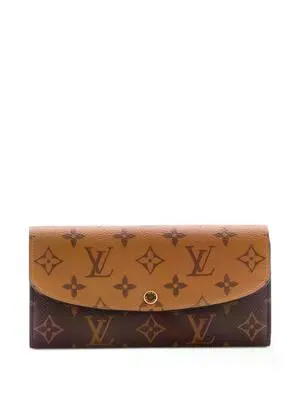 LOUIS VUITTON Emilie Wallet Reverse Monogram Canvas Small Wallets - Brown