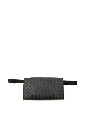 Bottega Veneta 2012-2026 Intrecciato Trimmed Nappa Belt Bag - Black