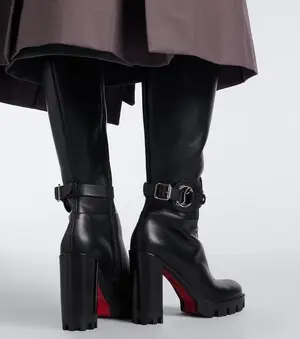 CHRISTIAN LOUBOUTIN Dianouchette Leather Knee-high Boots