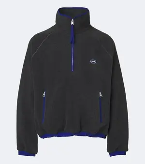 AMI Paris Oversized Fleece Jacket - Grey
