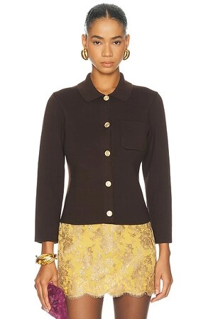 Saint Laurent Heavy Cardigan - Ebene