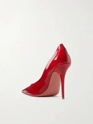 Amina Muaddi Anok 105 Patent-leather Pumps